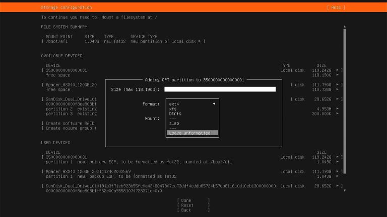 RAID1にUbuntu Serverをインストール | もーろぐ